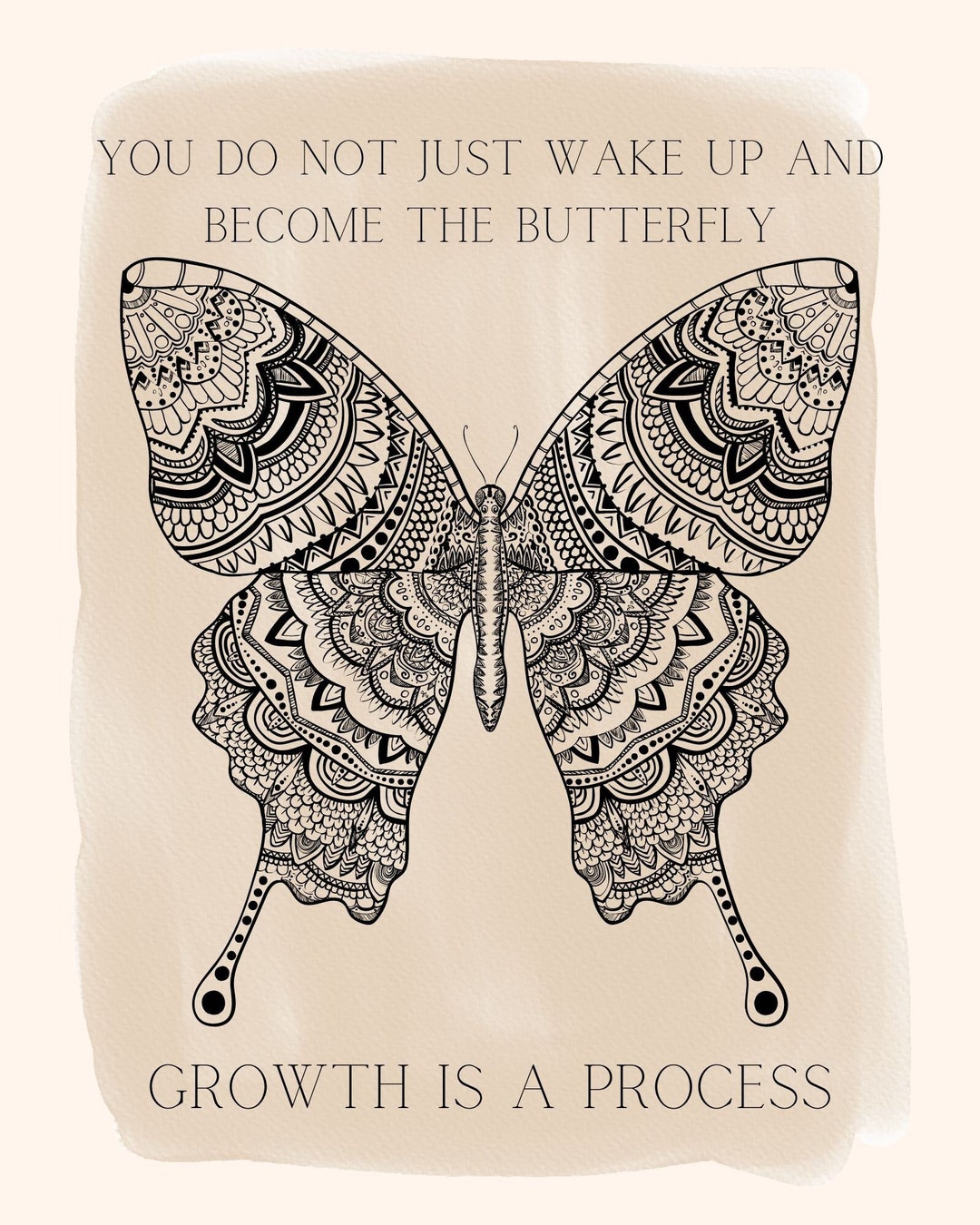 Printable GROWTH IS A PROCESS Wall Art - Etsy