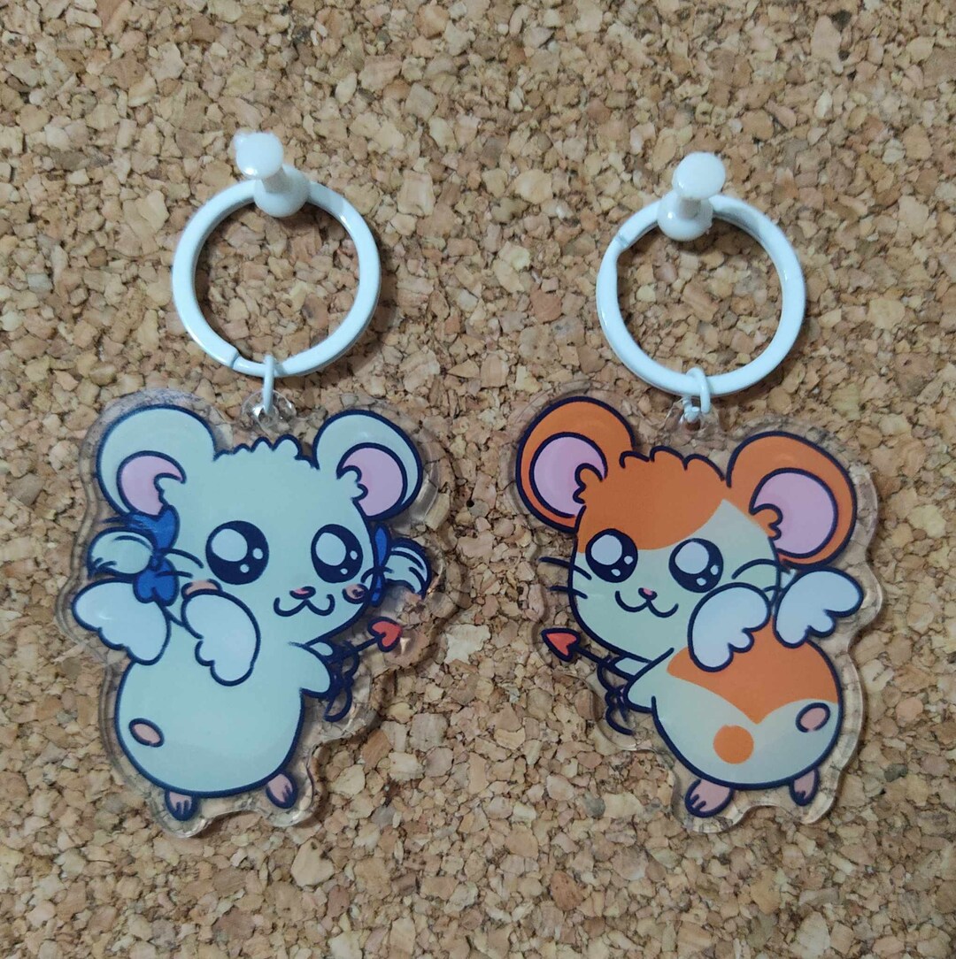 Hamtaro Keychains - Etsy