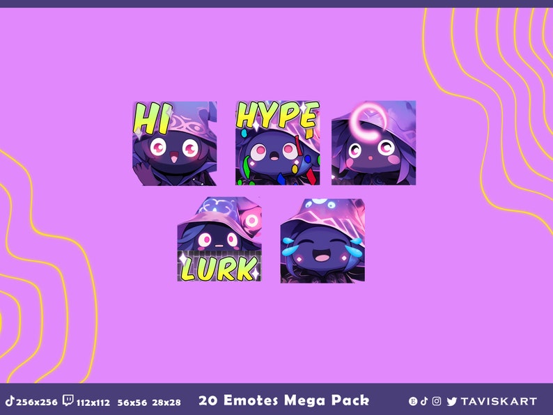 Mage Emotes, Twitch Emotes, Text Emotes, Wizard Emotes, Magic Twitch ...