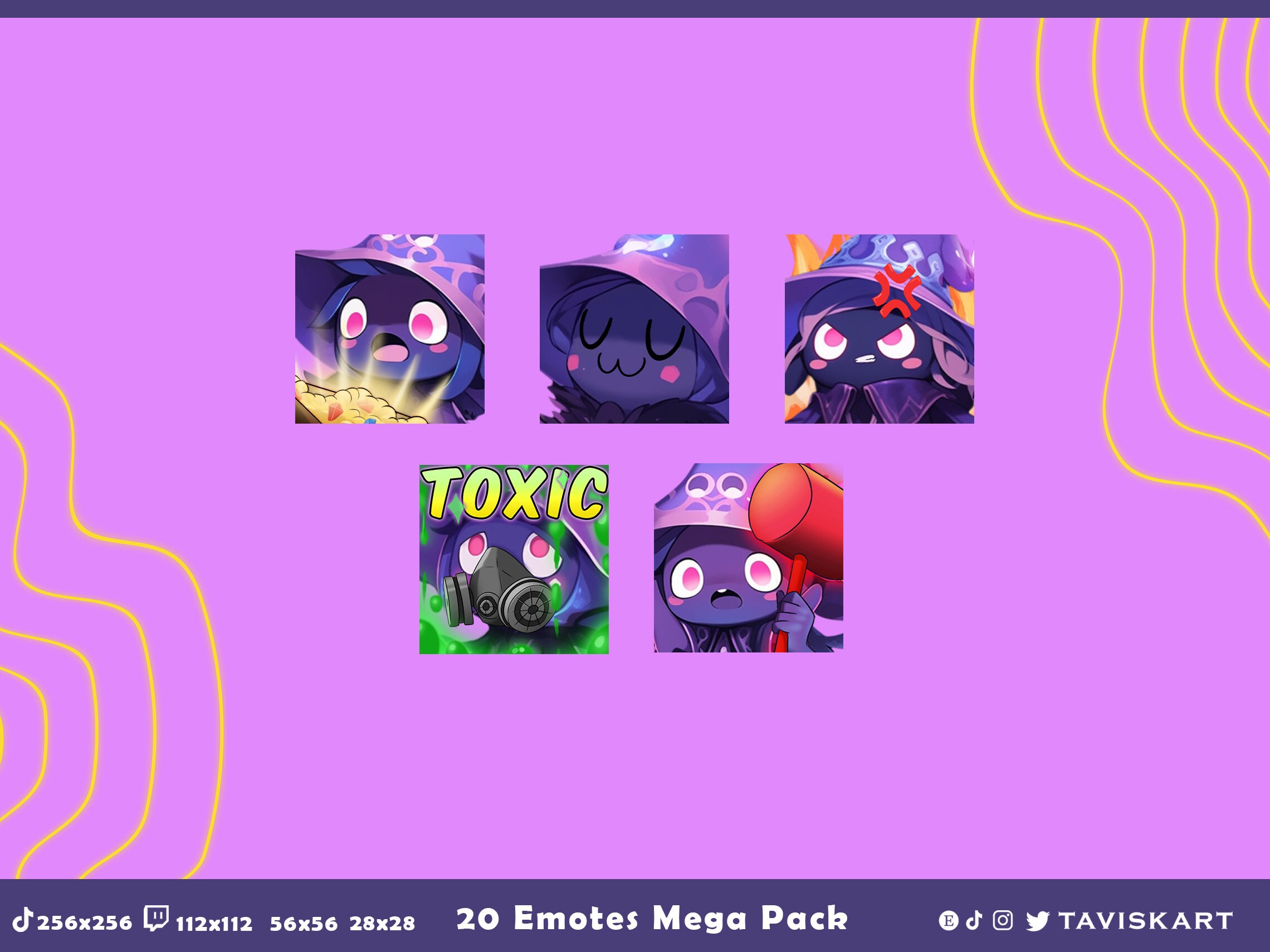 Mage Emotes, Twitch Emotes, Text Emotes, Wizard Emotes, Magic Twitch ...
