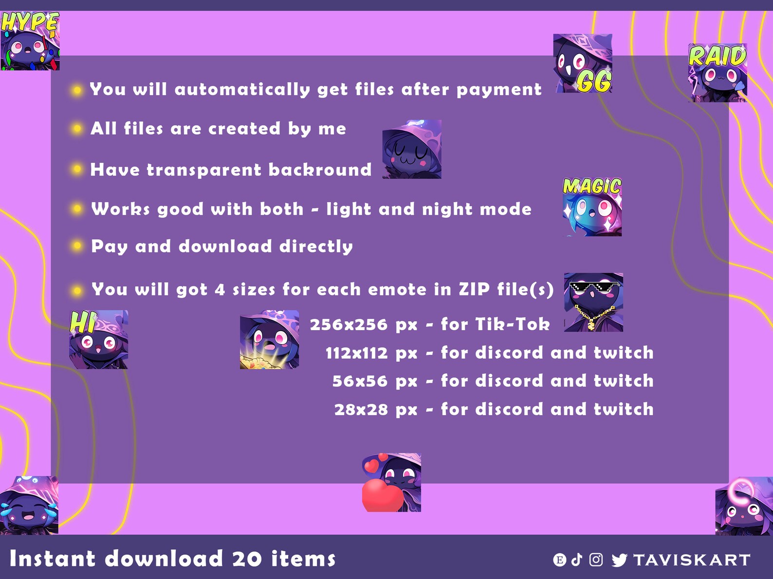 Mage Emotes, Twitch Emotes, Text Emotes, Wizard Emotes, Magic Twitch ...