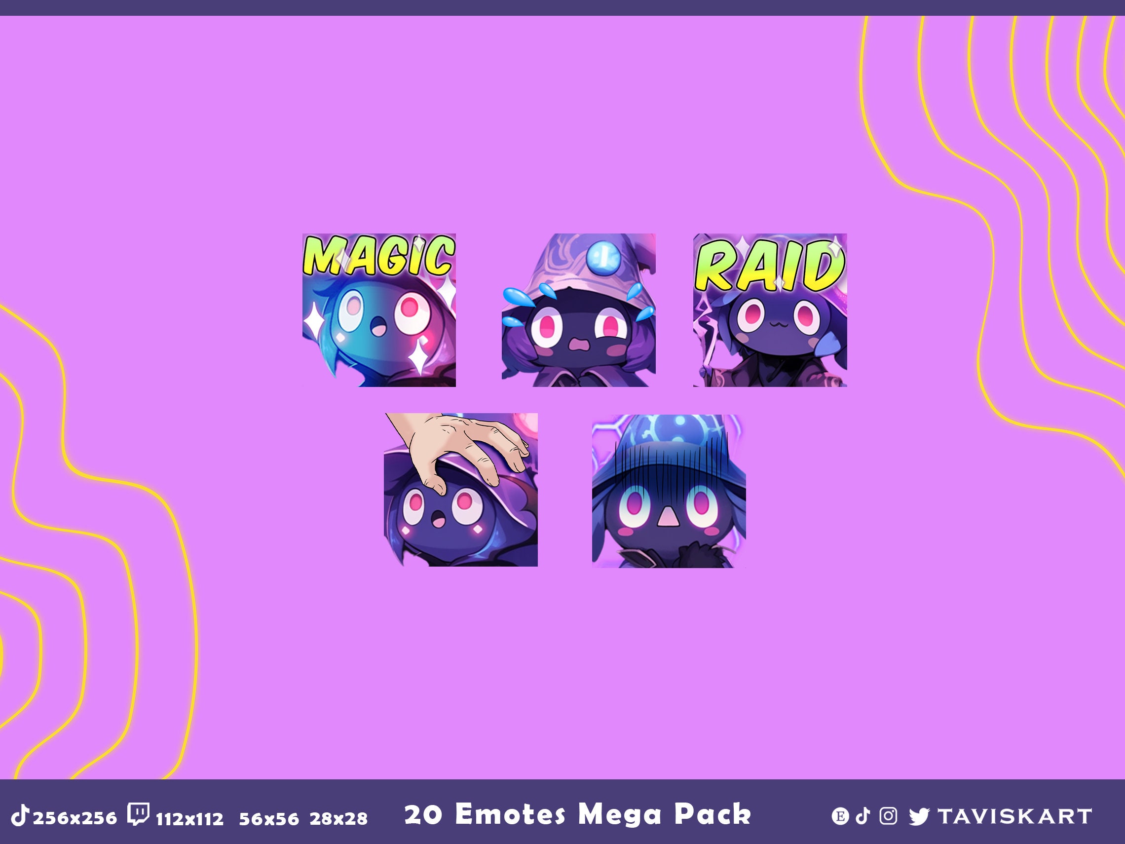 Mage Emotes, Twitch Emotes, Text Emotes, Wizard Emotes, Magic Twitch ...