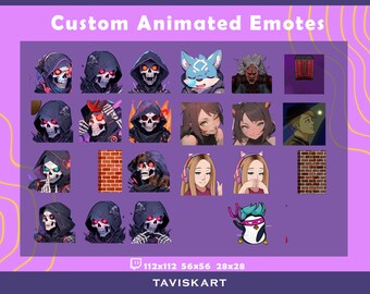 Custom Animated Emotes, Emojis, Sub Emotes for Your Twitch, Youtube ...
