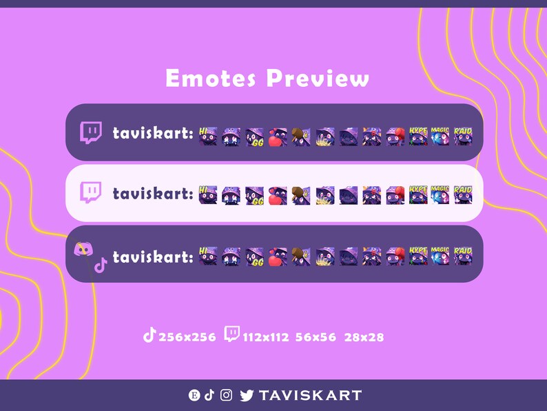 Mage Emotes: Magic Twitch Sub Emotes, Chibi Anime Style (digital File ...