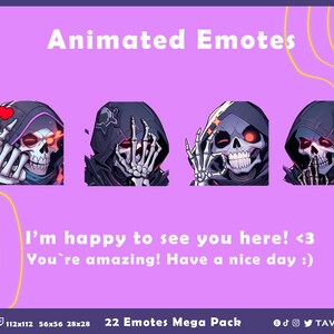 Animated Skull Emotes: Death, Raid, Lurk - Twitch, Discord, Youtube ...