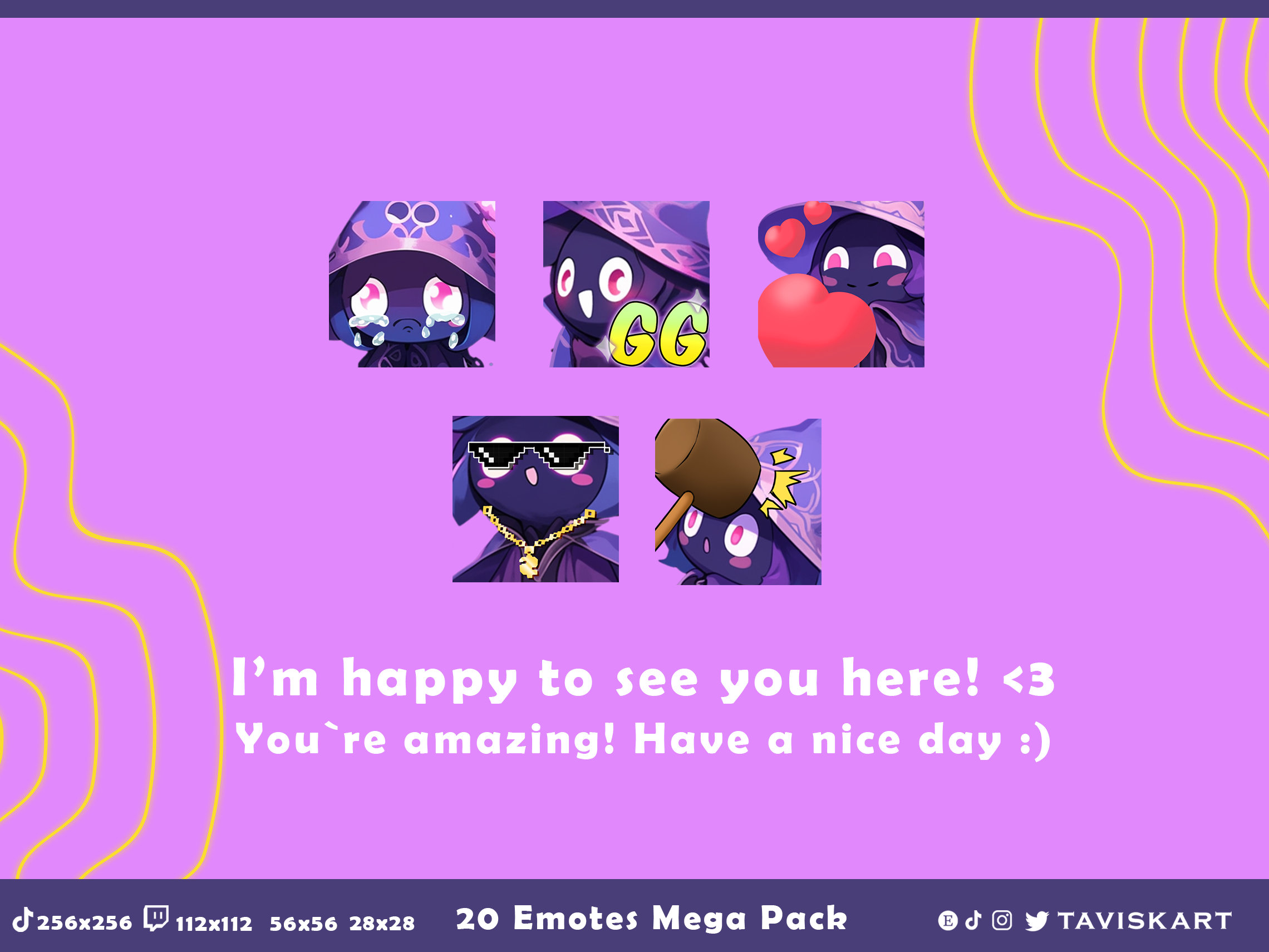 Mage Emotes, Twitch Emotes, Text Emotes, Wizard Emotes, Magic Twitch ...