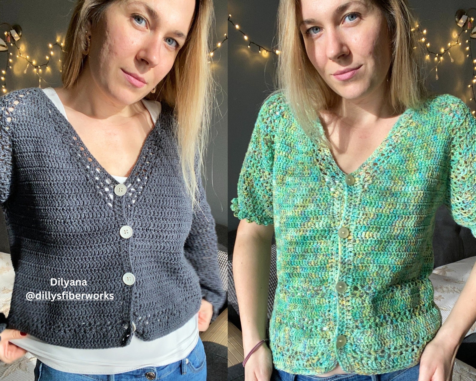 Mesh Cardigan Crochet * Digital Crochet Pattern * MIX MESH Crochet ...