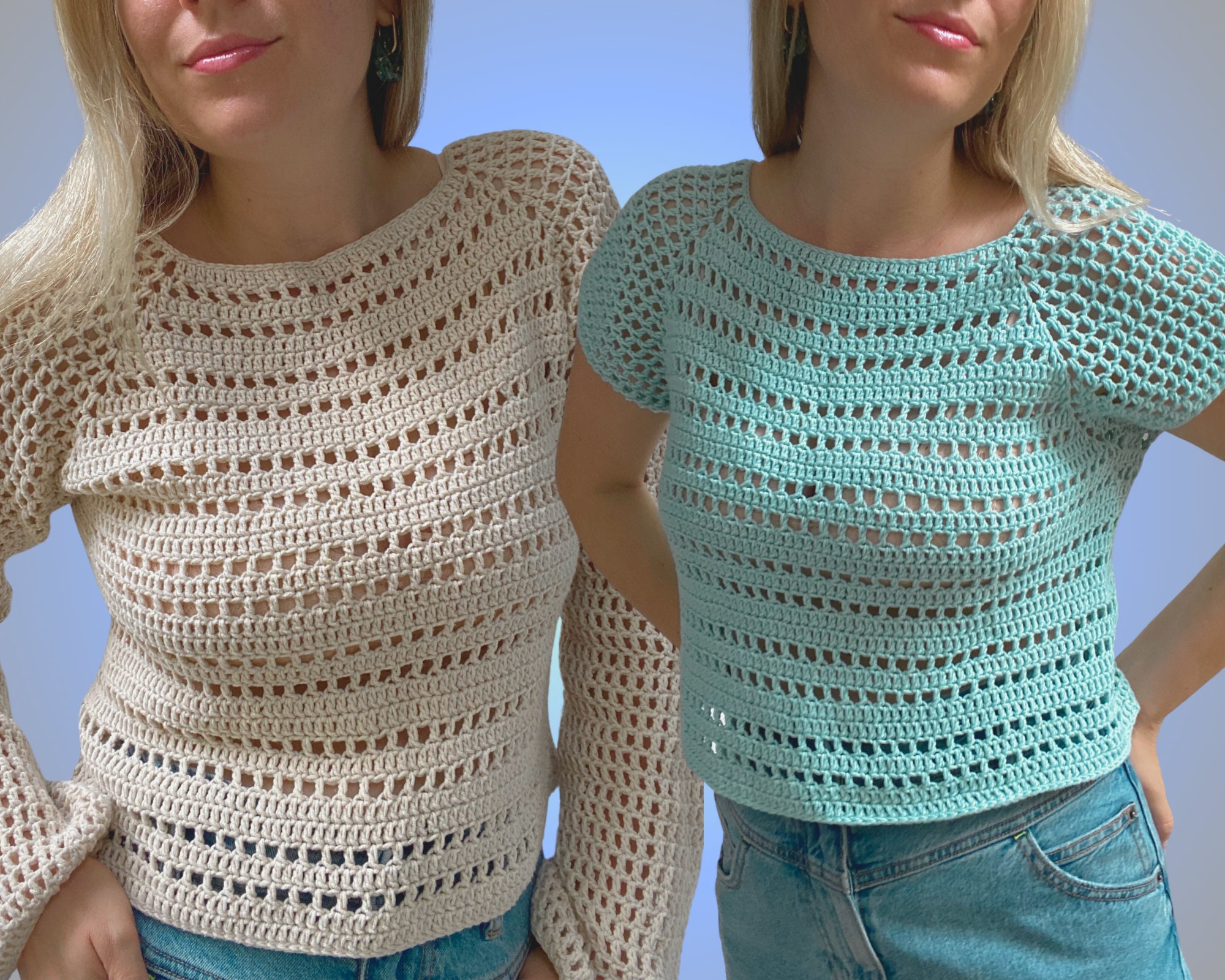 Mesh Top Crochet * Digital Crochet Pattern * Mesh Around Mesh Top Crochet * Digital Crochet Pattern * Mesh Around