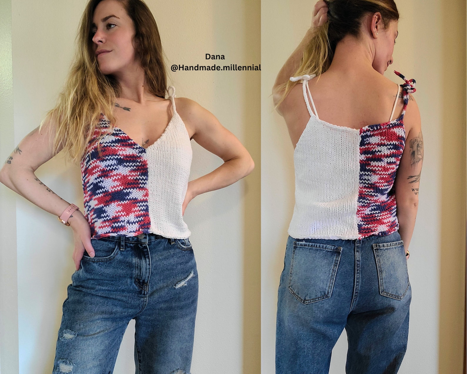 Summer Tank Top on Addi / Sentro Circular Knitting Machine - Etsy
