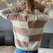 Checkered Sweater on Addi / Sentro Circular Knitting Machine - Etsy