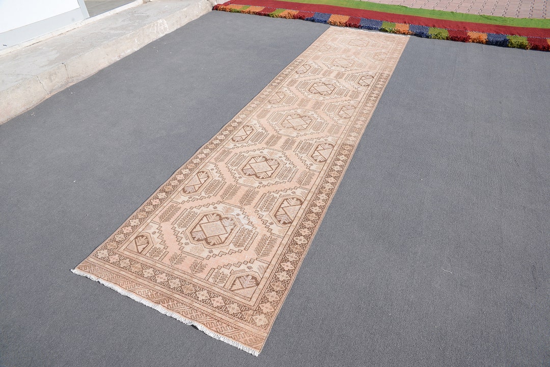 3x12 Unique Runner Rug, Entryway Runner, Stairs Runner Rug, Long Runner ...