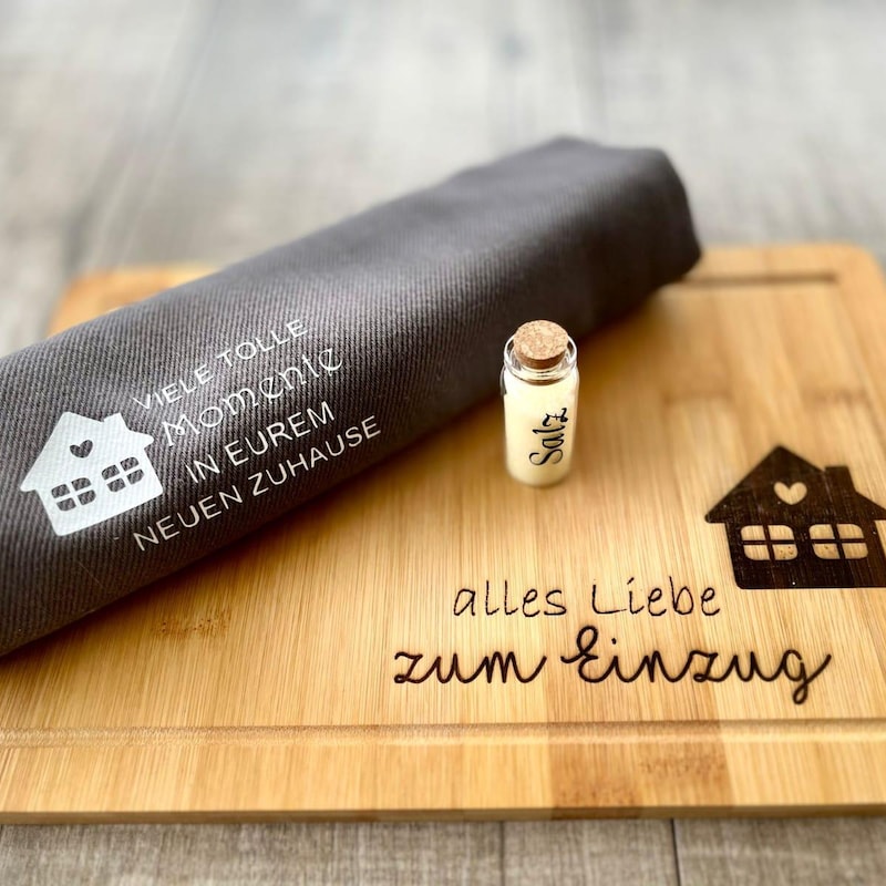 Geschenkkorb zum einzug personalisiert - Etsy.de