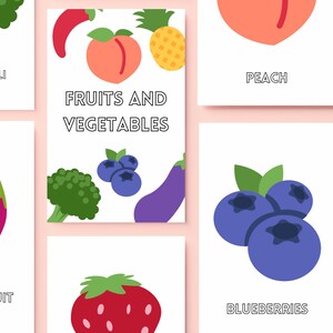 Flashcards for Toddlers Fruit and Vegetable Flashcards Himeschooling ...