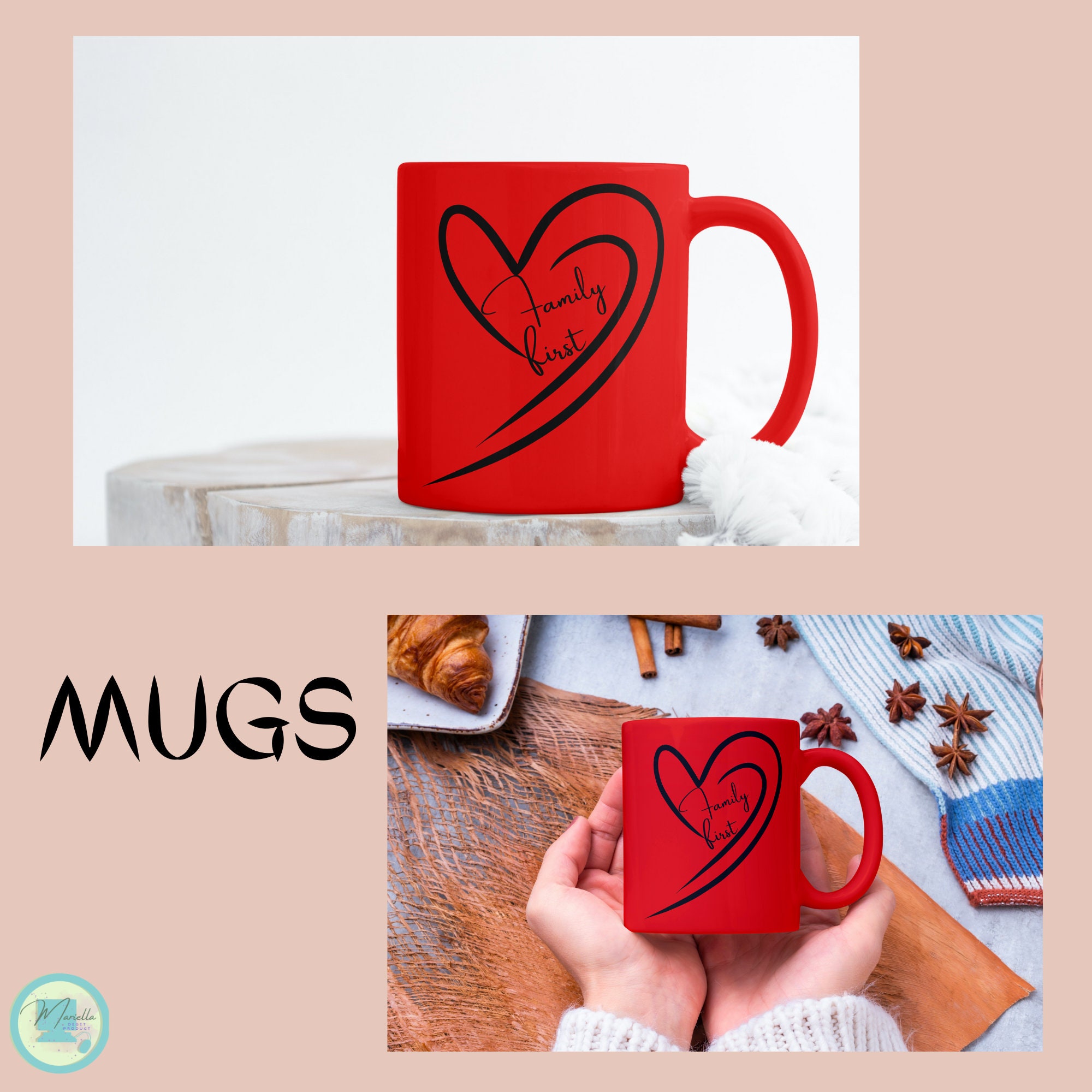 Family First Gift Svg Heart Printable Png Mom Dad Heart Gift Tag Mom ...