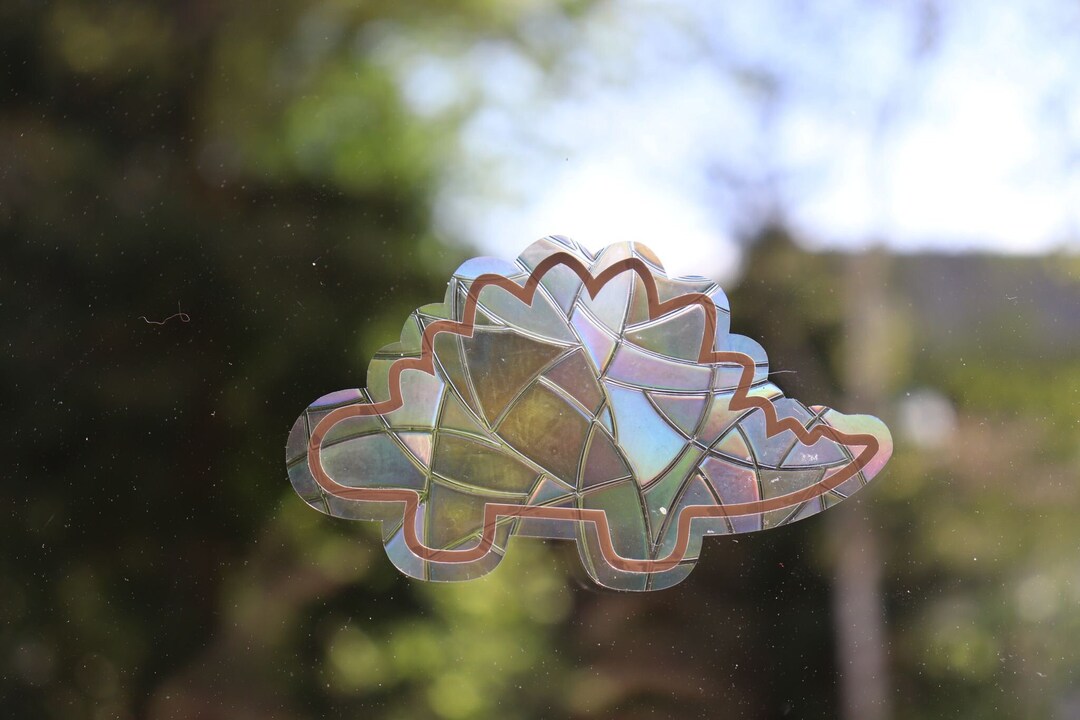 Spinosaurus Dinosaur Window Sticker With Rainbow Effect Suncatcher - Etsy