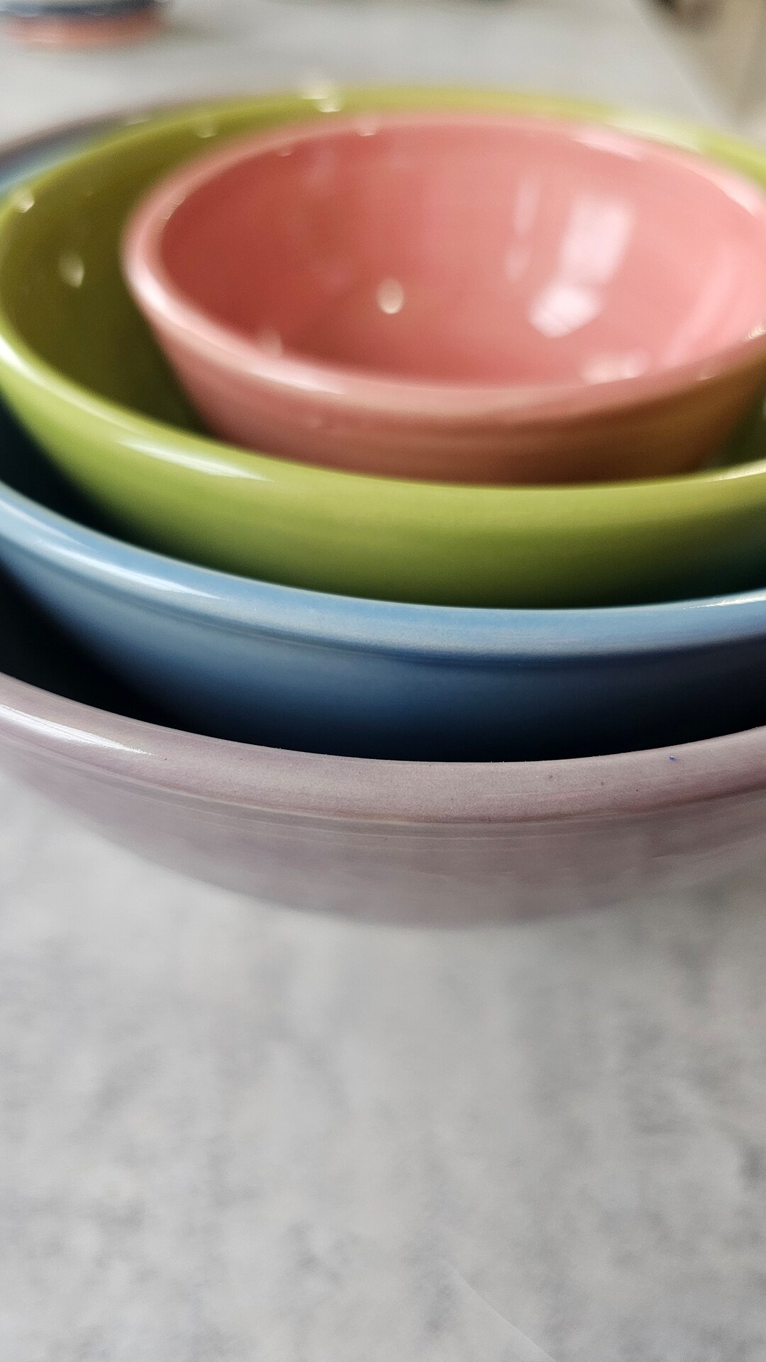 Rainbow Stacking Bowls Set of 5 Kitchen Bowls Housewarming Gift for ...