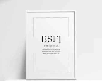 INFJ Printable Wall Art MBTI Printable Poster Myers-briggs Type ...