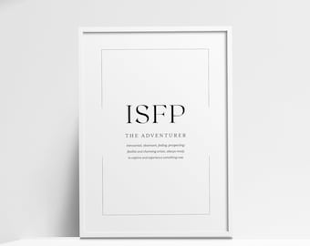 Mbti Isfp Poster - Etsy