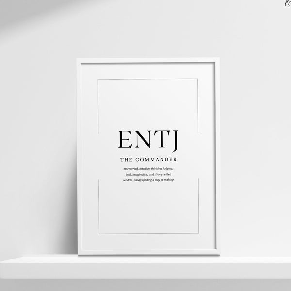Mbti Entj Poster - Etsy