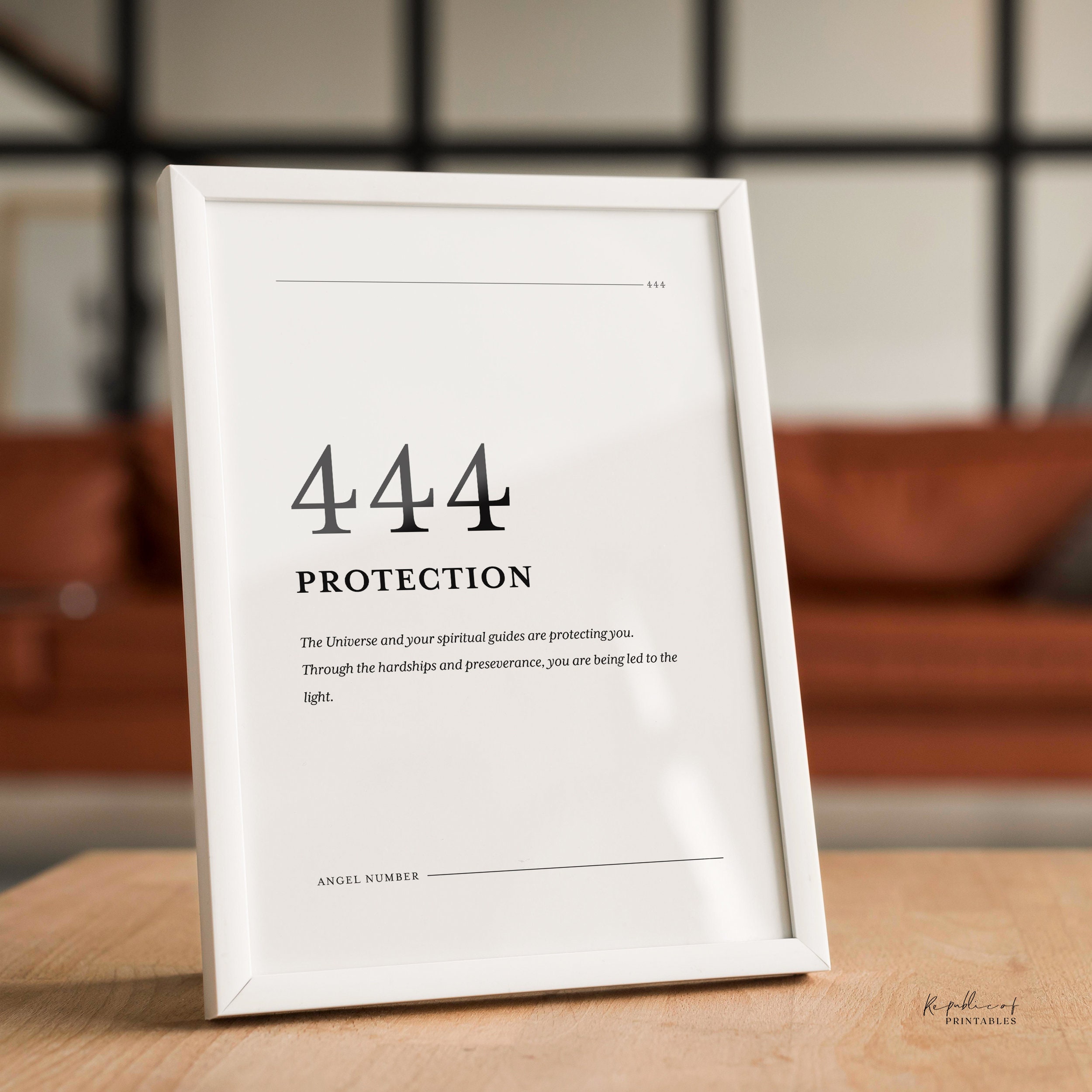 Angel Number 444 Printable Wall Art Divine Message - Etsy