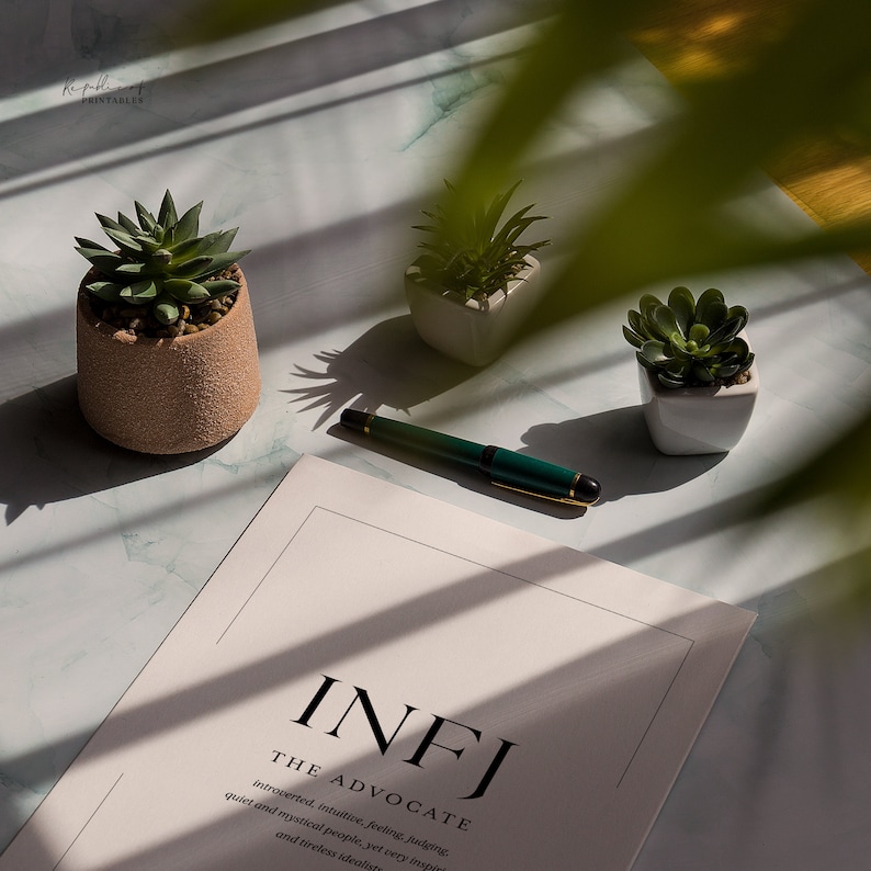 INFJ Printable Wall Art MBTI Printable Poster Myers-briggs Type Indicator Printable INFJ ...