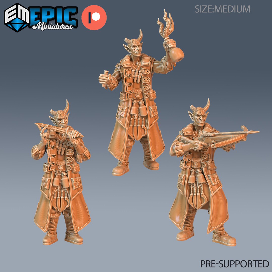 Dnd Rooster Tiefling Rogue Player Character 3D Printed Resin ...
