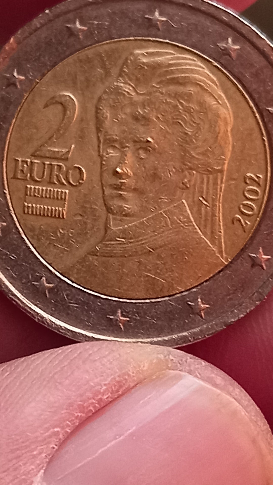 Austrian 2 Euro Coin With Excess Metal. - Etsy Australia