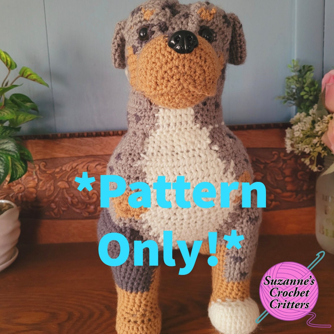 Crochet Realistic Pitbull (pattern Only) - Etsy UK