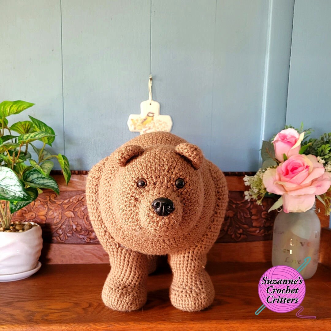 Crochet Brown Bear - Etsy