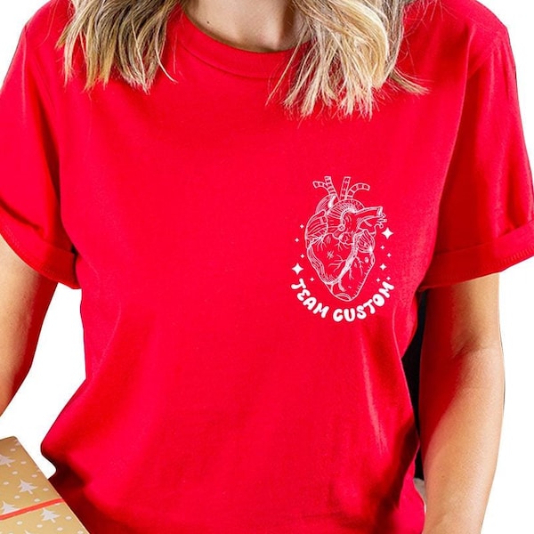 Red Heart Shirt - Etsy
