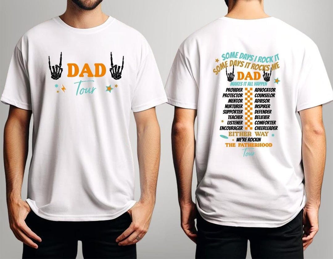 Father's Day T-shirt, Dad Tshirt, Gift for Dad, the Fatherhood Tour T ...