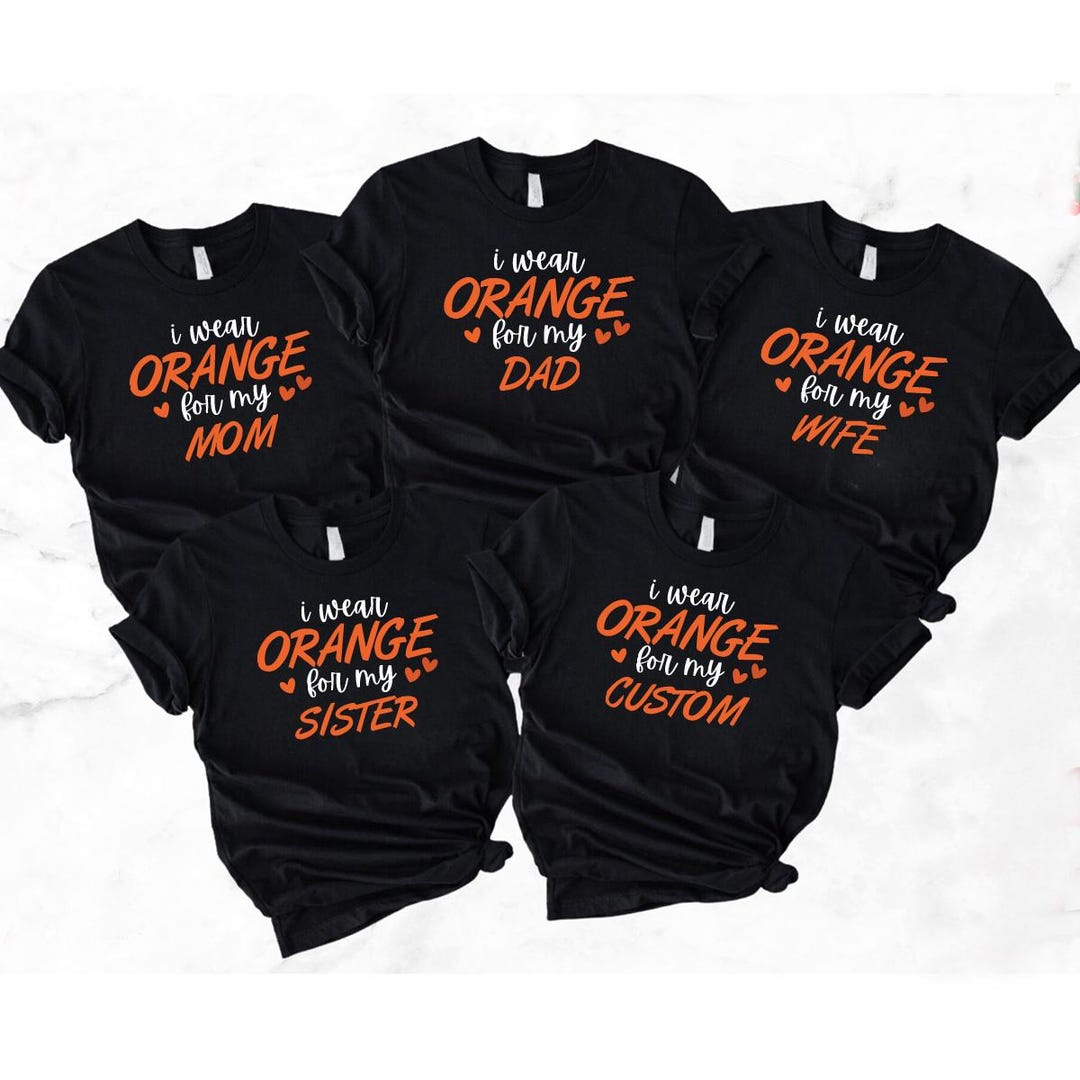 Custom Multiple Sclerosis Awareness Week Shirt, in March We Wear Orange ...