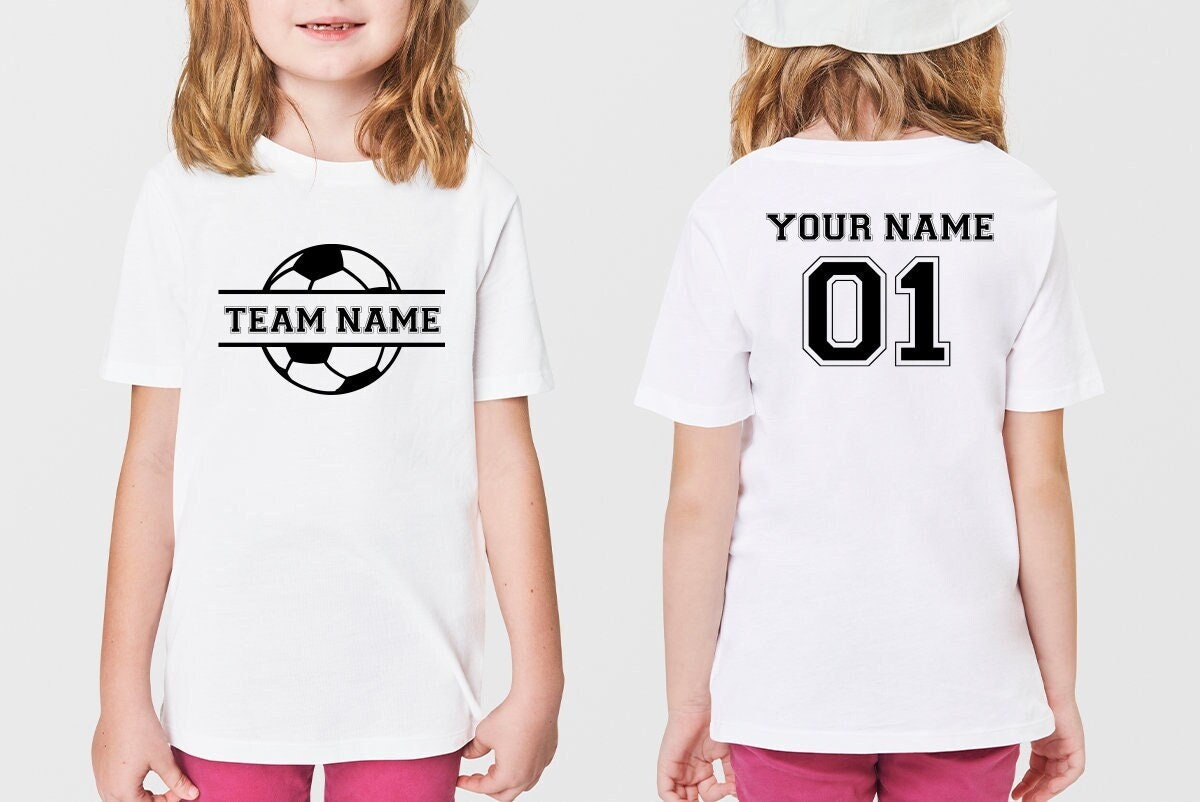 Custom Soccer Team Name Your Name Number Shirt, Customized Soccer Ball ...
