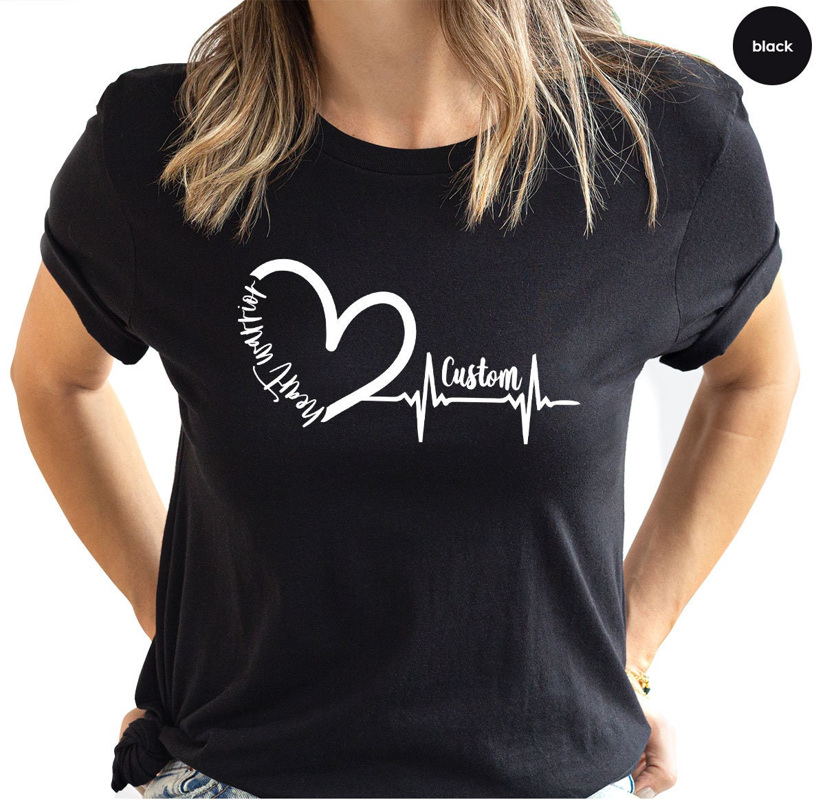 Heart Disease Awareness Shirt, I Wear Red Heart Warrior, Heart Walk ...