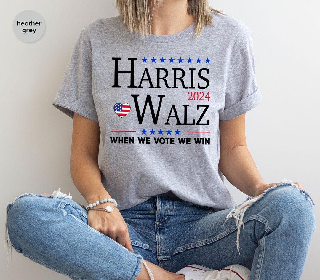When We Vote We Win Kamala Harris Quotes T-shirt, Kamala Rally 2024 ...