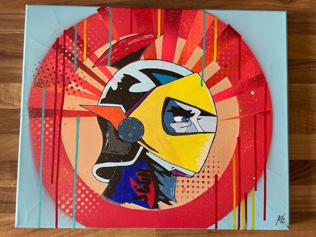 Mural Depicting Actarus From the Grendizer Manga - Etsy