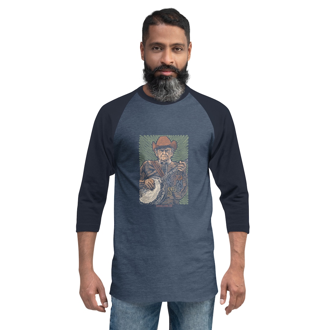 Banjo All-star, Ralph Stanley 3/4 Sleeve Shirt - Etsy