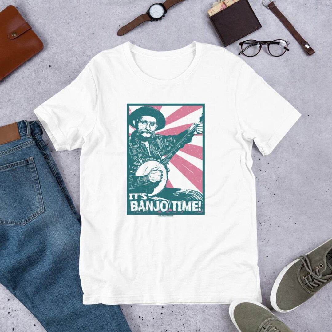 Grandpa Jones - It's Banjo Time! - Bluegrass Music T-shirt - Gift for ...