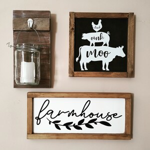 Farmhouse Wood Sign - Rustic Home Decor - Farmhouse Sign - Farmhouse ...