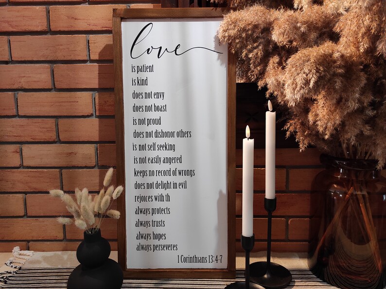 Christian Wood Sign, Bible Verse Wall Art, Scripture Wall Decor,wood ...