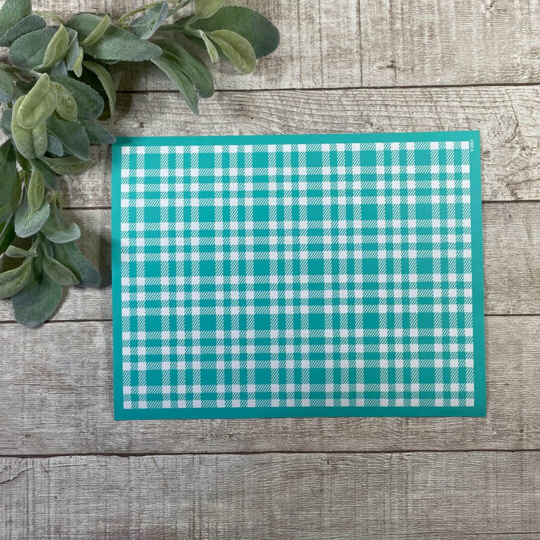Buffalo Check Stencil | Reusable Adhesive Silkscreen Stencil | Shelf ...