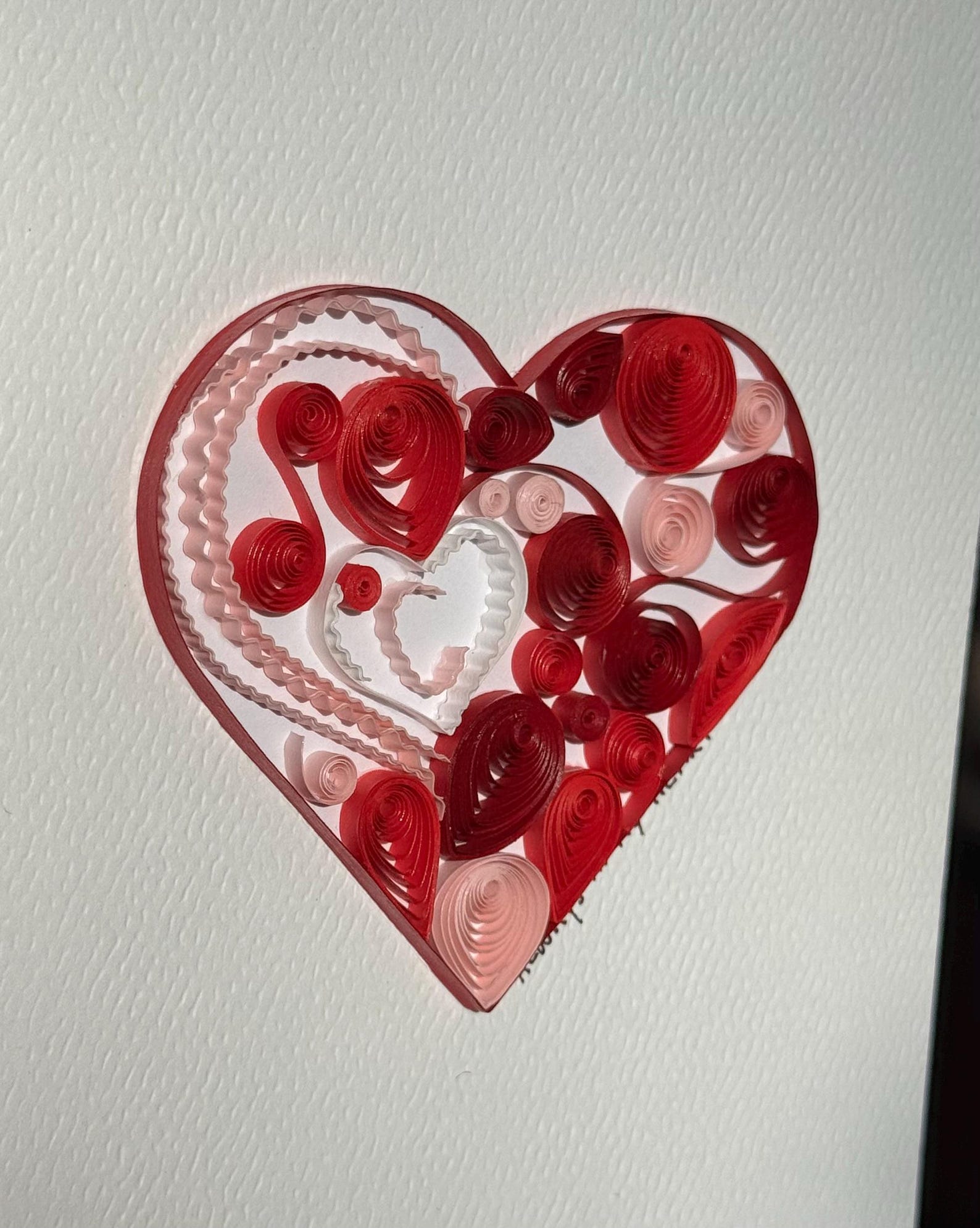 Quilled Paper Heart Card: Personalized Handmade Anniversary Keepsake - Etsy