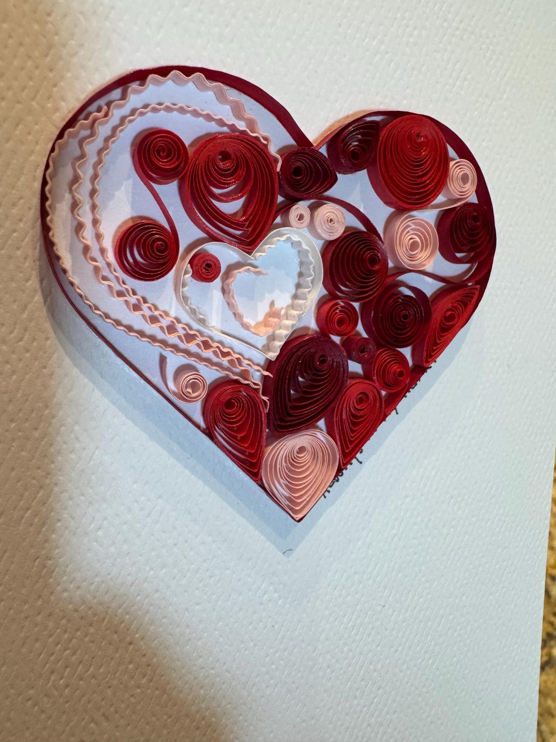 Quilled Paper Heart Card: Personalized Handmade Anniversary Keepsake - Etsy
