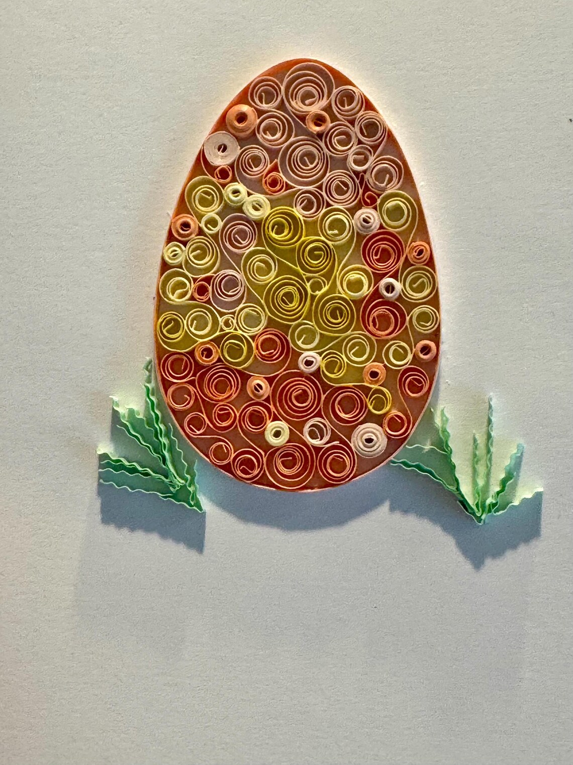 Easter Egg Greeting Card ~ Handmade ~ Quilled, Quilling Paper Art - Etsy