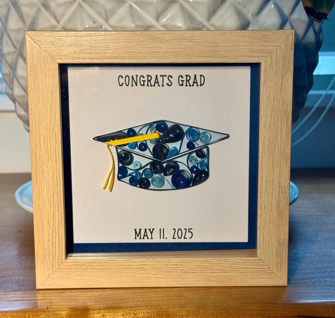 Personalized Graduation Cap Gift ~ Custom ~ Handmade ~ Quilled ...