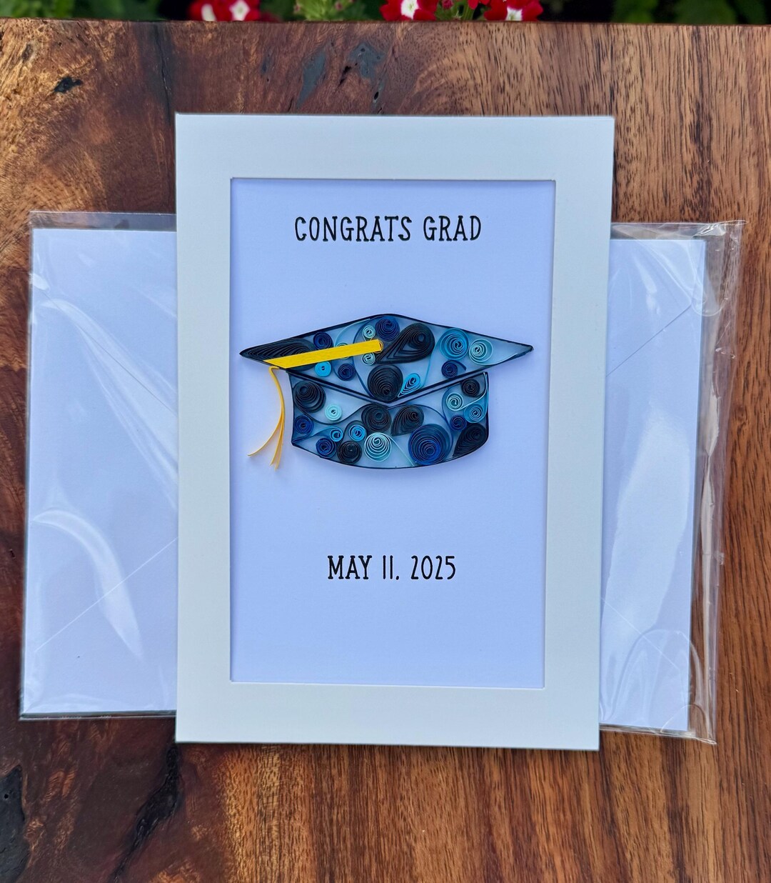 Personalized Graduation Cap Gift or Card ~ Handmade ~ Quilled, Quilling ...