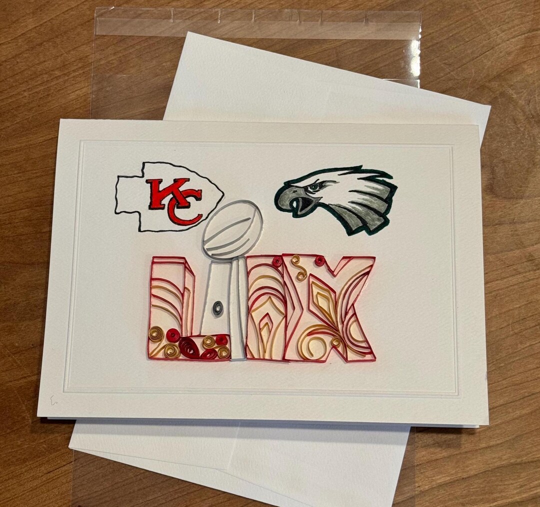 Custom Theme Card ~ Favorite Sport's Team ~ Quilled and Pen/ink Design ...