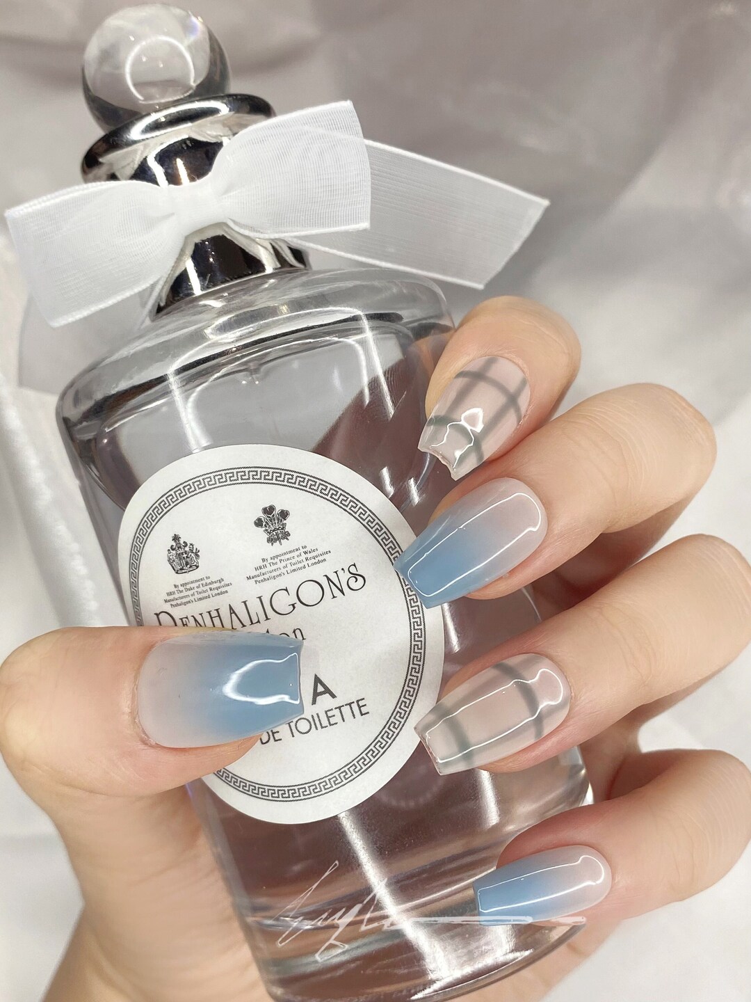 Acrylic Nails Blue Best False Nails Best False Nails Blue Press on Nail ...