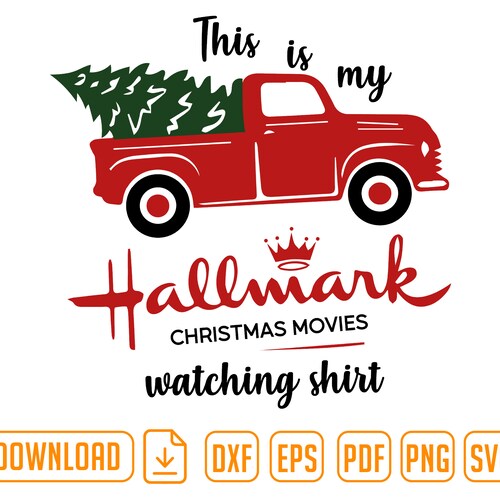 This is My Hallmark Christmas Watching Shirt SVG Digital - Etsy