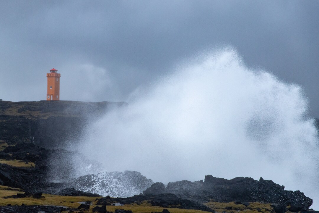 Svortuloft Lighthouse Print - Iceland Photography - Scandinavian Print ...